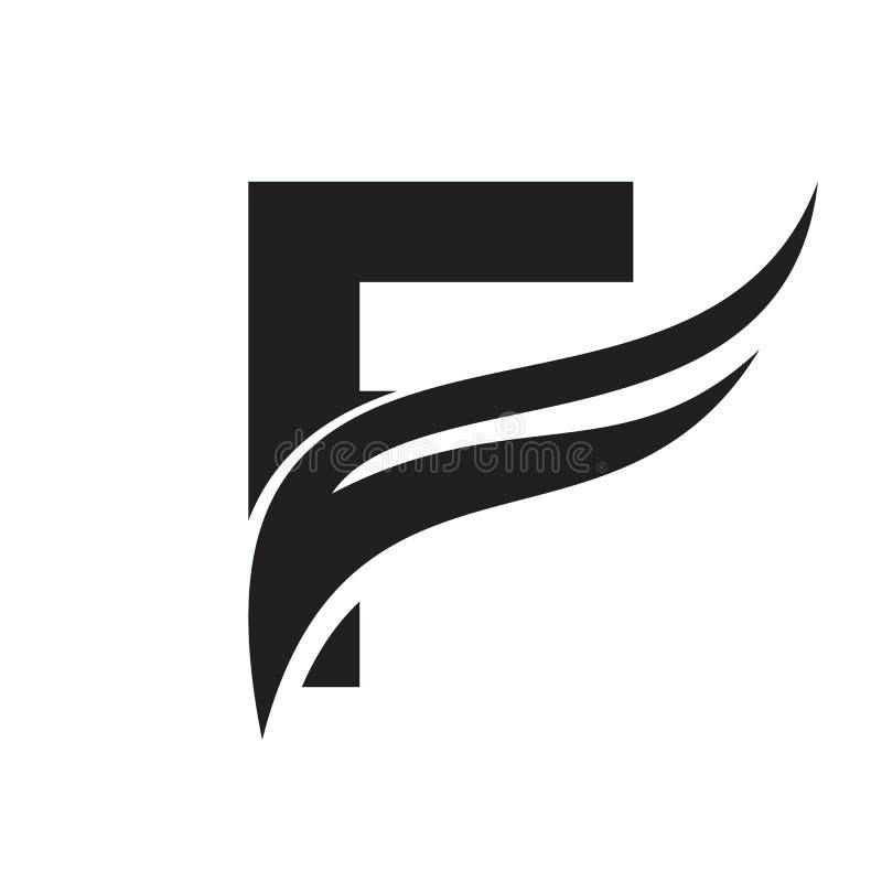 Letter F Wing Logo Design. Transportation Logo Letter F and Wings ...