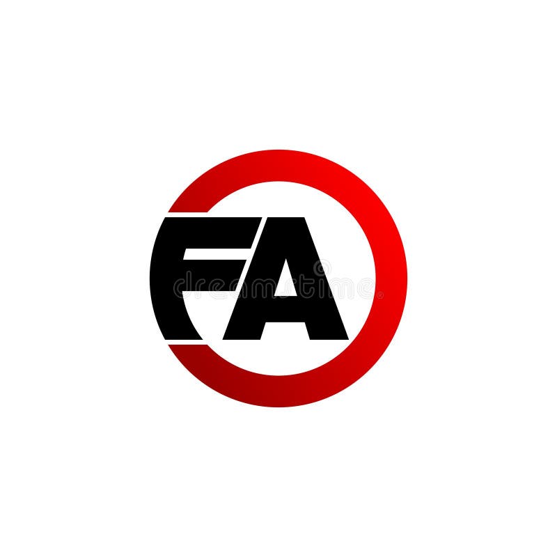 Letter Fa Monogram Logo Icon Design Vector. Stock Vector - Illustration ...