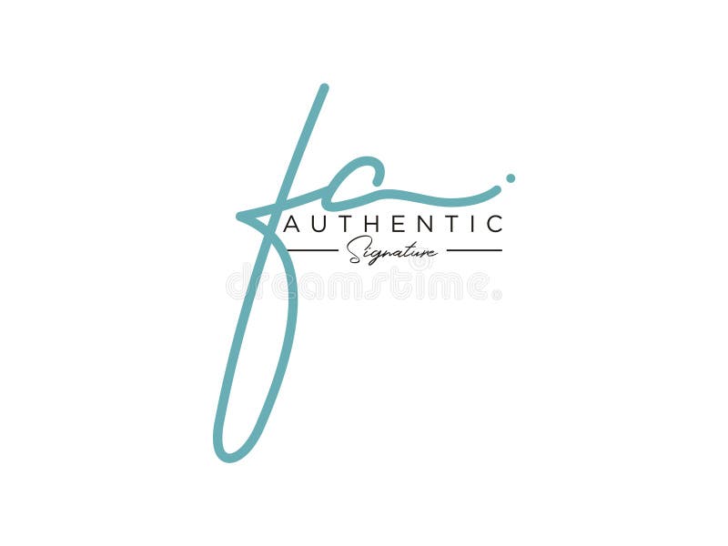 Letter FA Signature Logo Template Vector Stock Vector - Illustration of ...