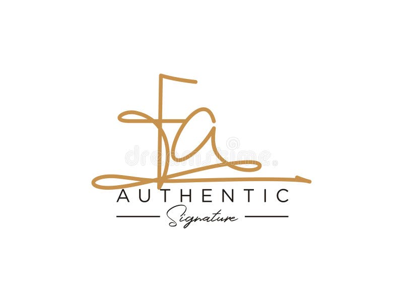 Fa Signature Stock Illustrations – 260 Fa Signature Stock Illustrations ...