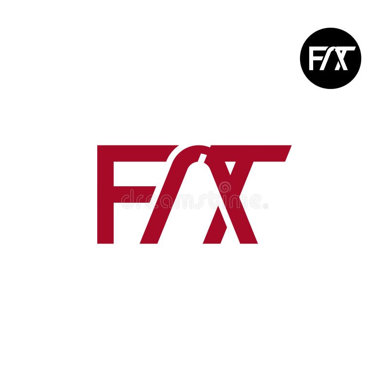 Letter FAT Monogram Logo Design Stock Vector - Illustration of letters ...