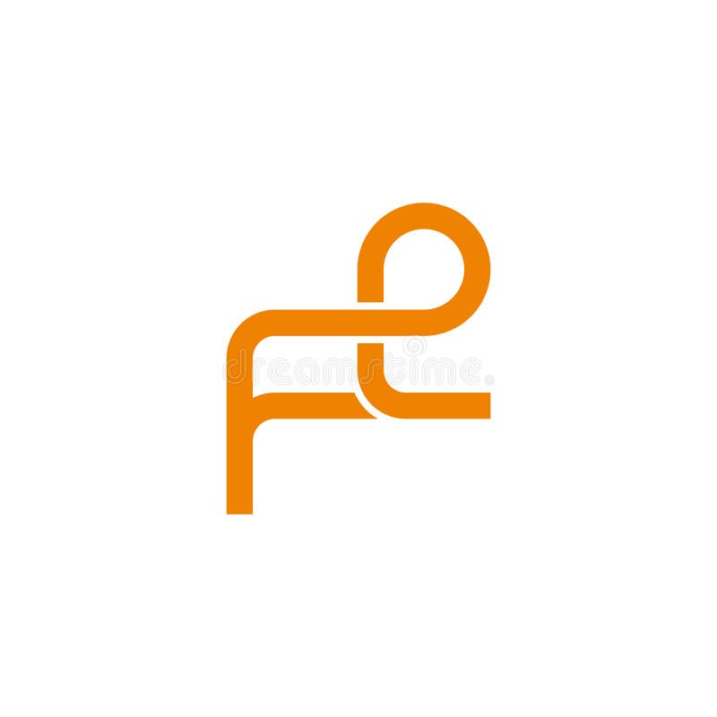 Letter Fe Curves Loop Geometric Line Logo Vector Stock Vector ...