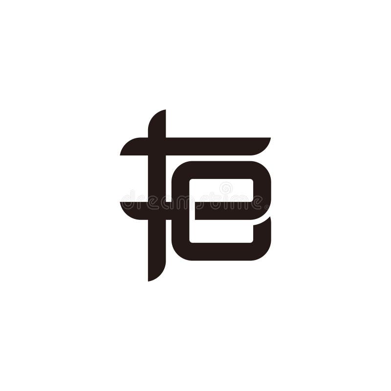 Letter Fe Linked Geometric Linear Logo Vector Stock Vector ...