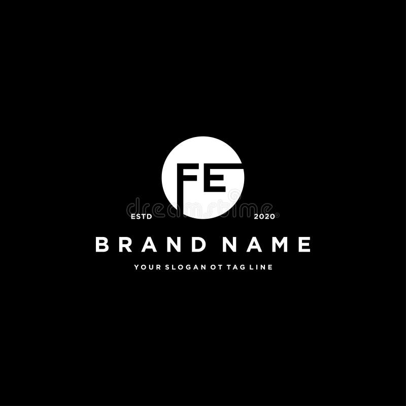 Letter FE Logo Design Vector Stock Vector - Illustration of emblem ...