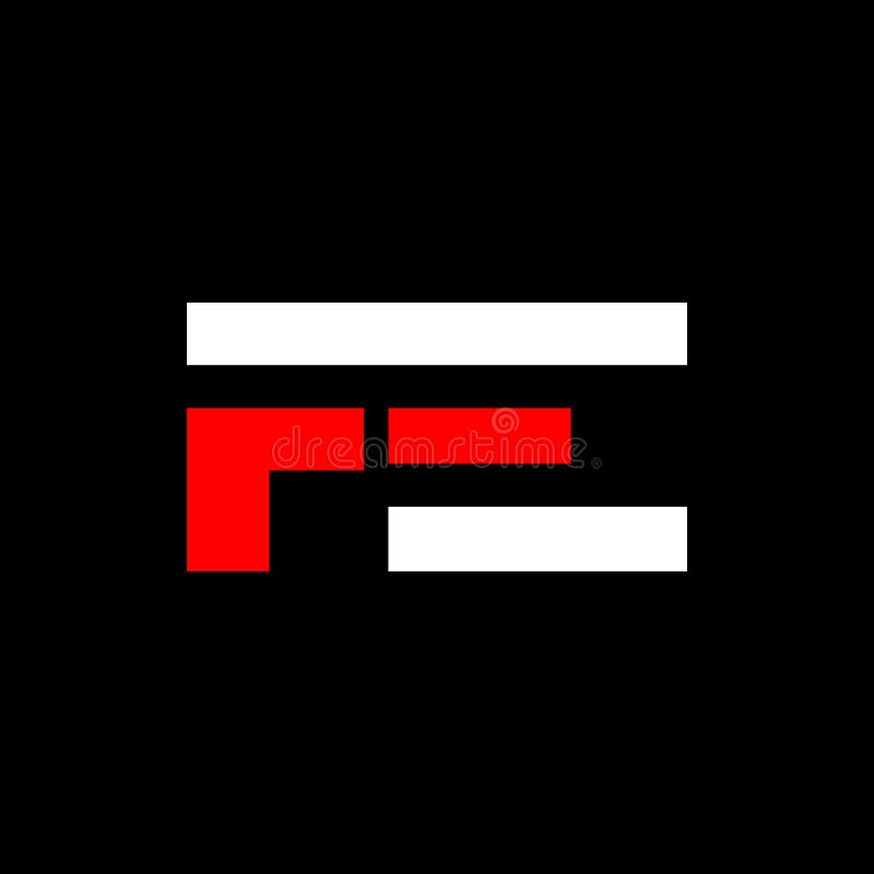 Letter FE Simple Icon Creative Design Template Logo Stock Vector ...