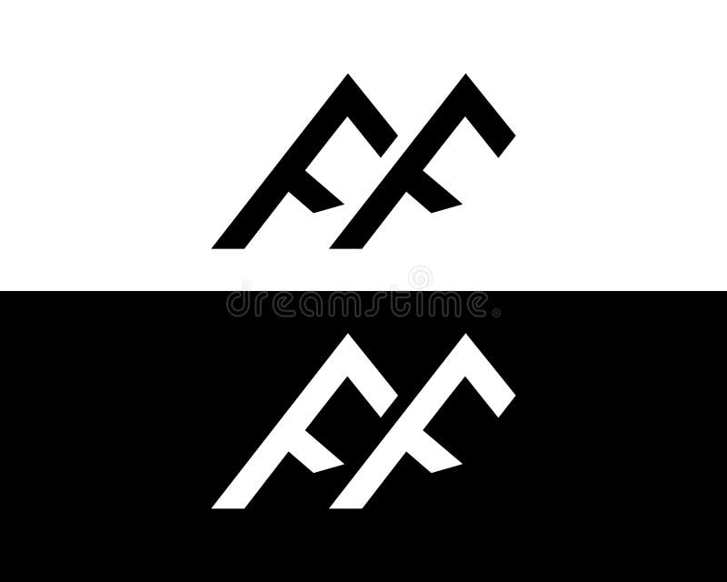 Letter FF Initial Logo Creative Modern Design Stock Vector ...
