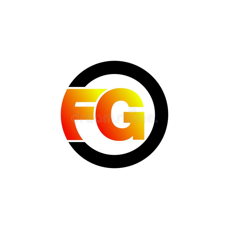 Letter FG Monogram Logo Icon Design Vector. Stock Vector - Illustration ...
