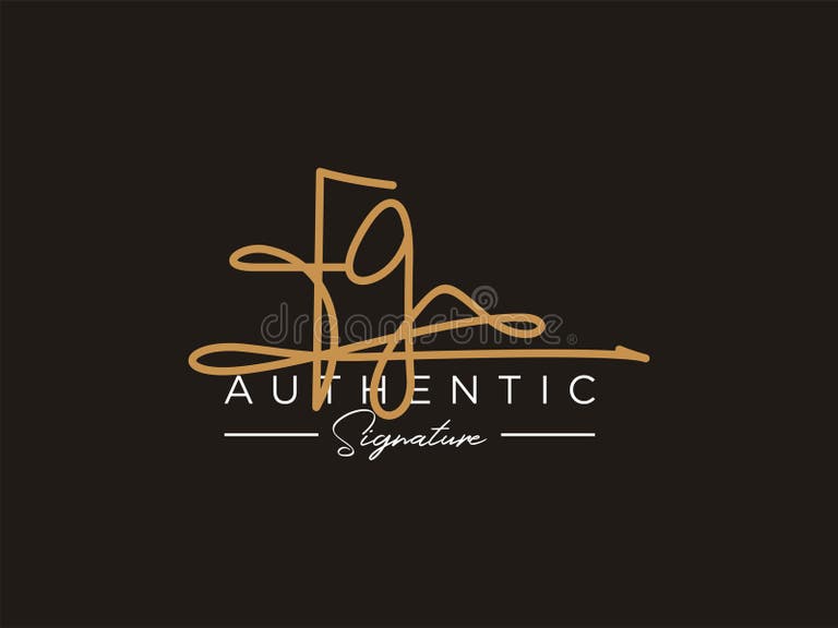 Fg Signature Stock Illustrations – 283 Fg Signature Stock Illustrations ...