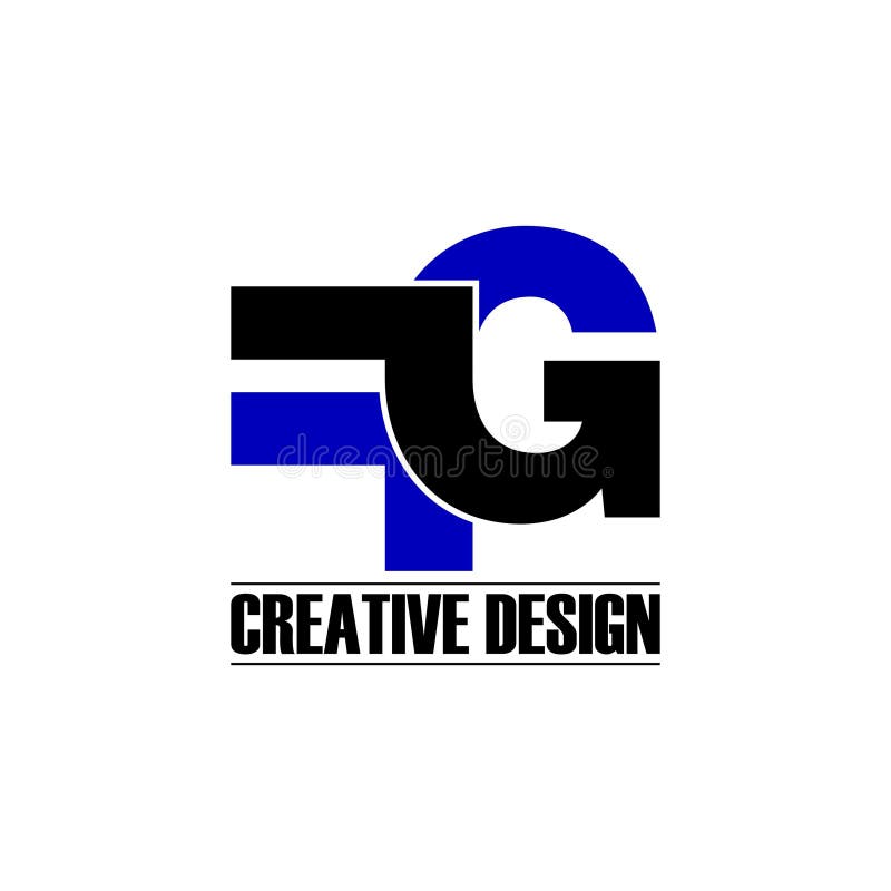 Letter FG Simple Monogram Logo Icon Design. Stock Vector - Illustration ...