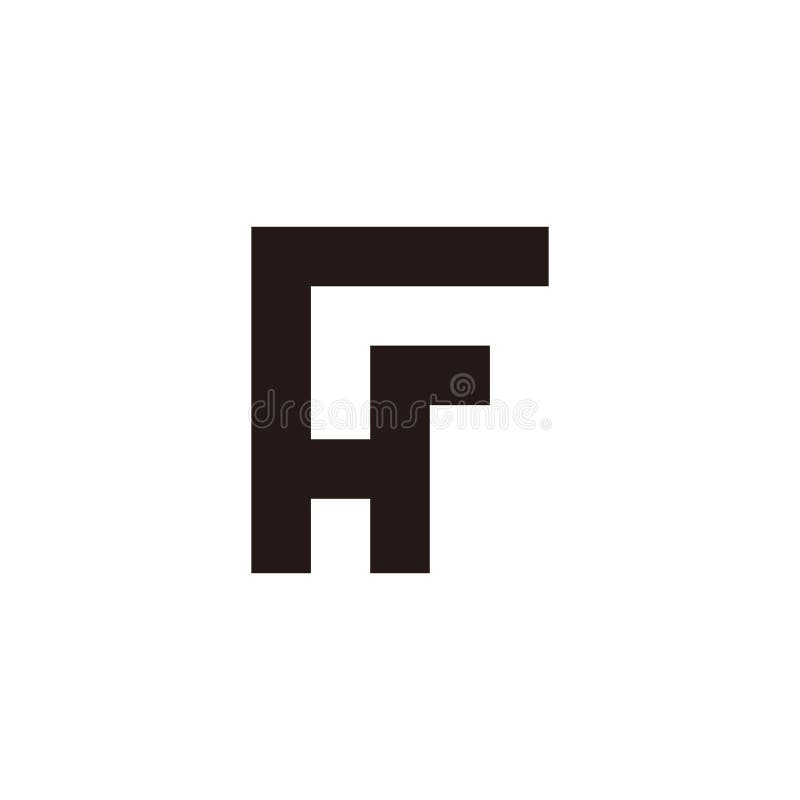 Letter Fh Simple Stripe Geometric Lines Logo Vector Stock Vector ...