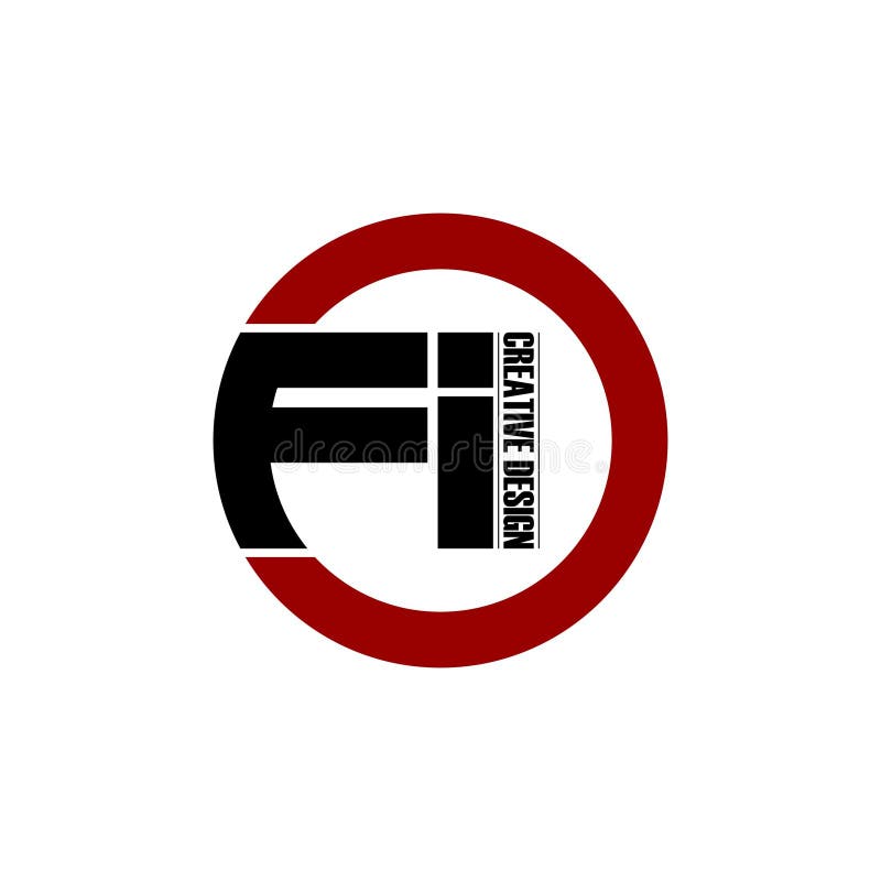 Letter Fi Monogram Logo Icon Design Vector. Stock Vector - Illustration ...