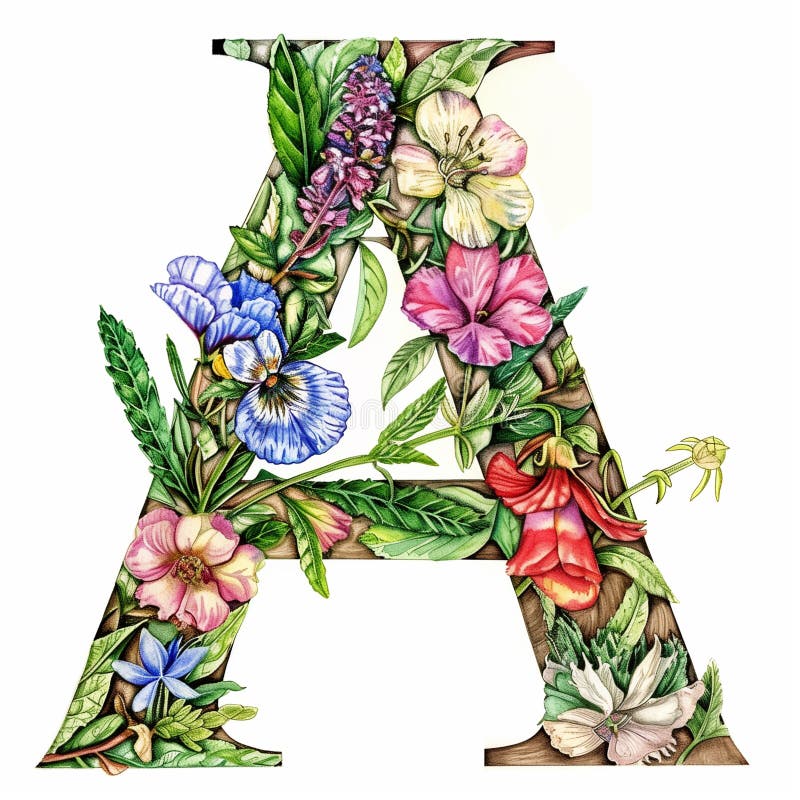 A Letter with Field Flowers. AI Generated. Stock Illustration ...