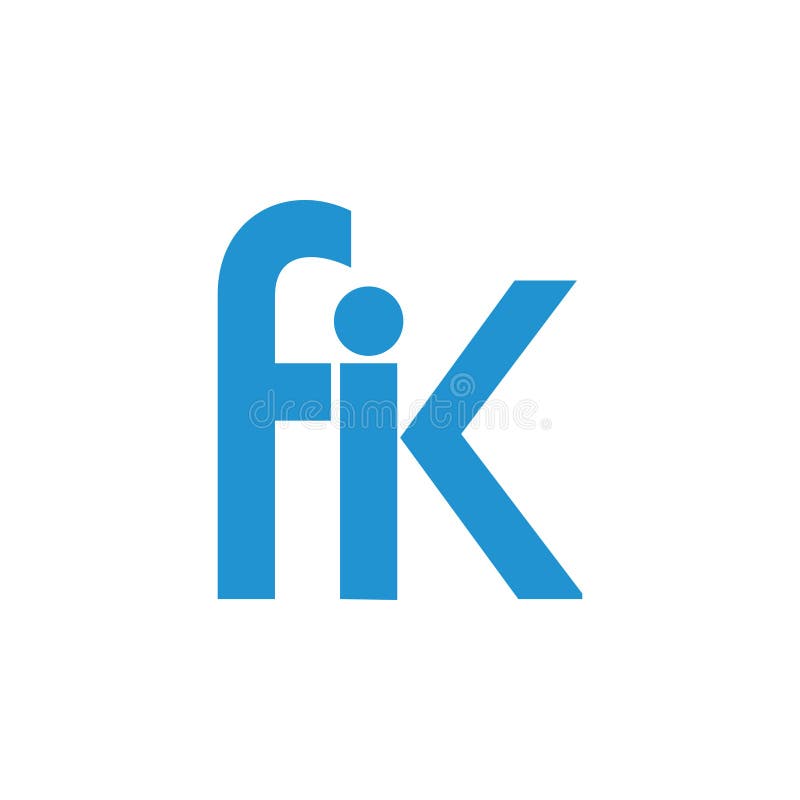 Letter Fik Linked Geometric Simple Logo Vector Stock Vector ...