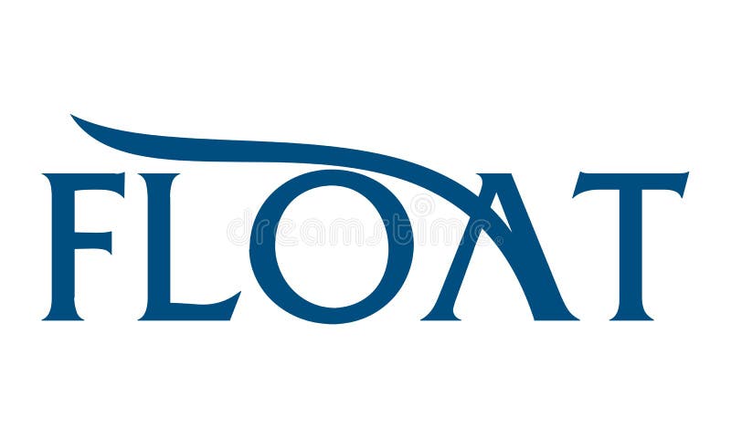 Letter Float Logo Emblem stock vector. Illustration of isolated - 104575228