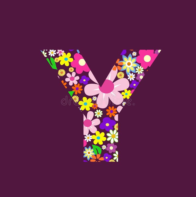 Beautiful Ornament, Letter Y Stock Vector - Illustration of color ...