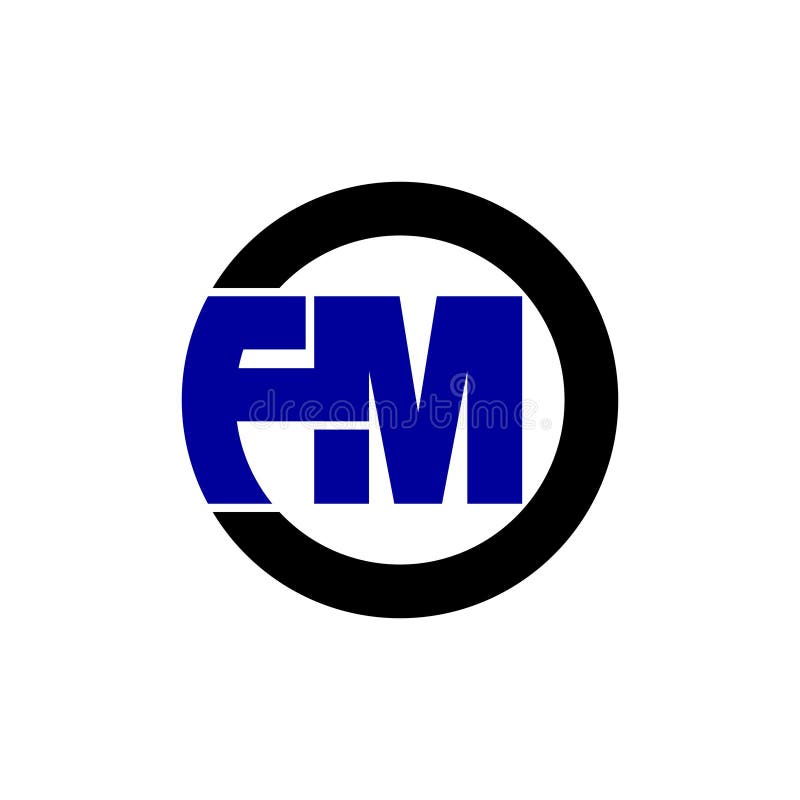 Letter FM Monogram Logo Icon Design Vector. Stock Vector - Illustration ...