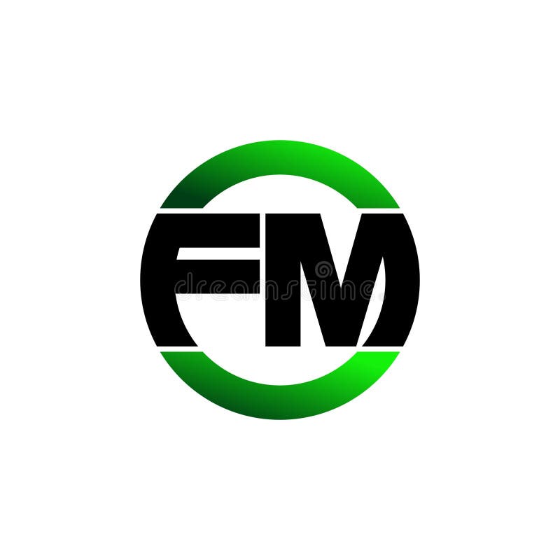 Letter FM Monogram Logo Icon Design Vector. Stock Vector - Illustration ...
