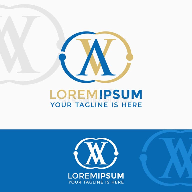 Letter Form Logo Design, Consisting of the Letters a and V in a Frame ...