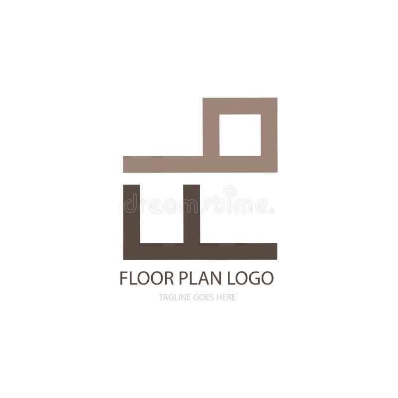 Letter Fp Floor Plan Logo Vector Stock Vector - Illustration of logo ...
