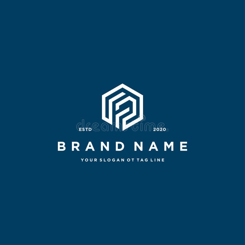 Initial FP Letter Logo with Creative Modern Business Typography Vector ...