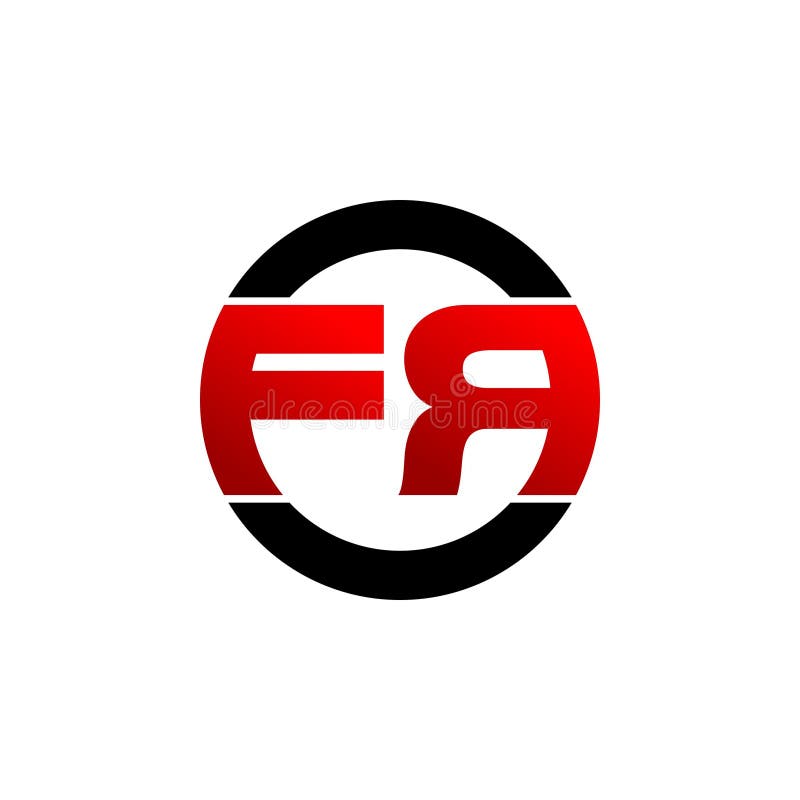 Letter FR Monogram Logo Icon Design Vector. Stock Vector - Illustration ...