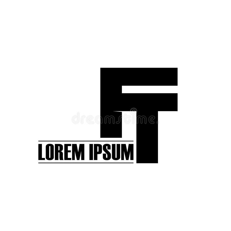 Letter FT Monogram Logo Icon Design Vector. Stock Vector - Illustration ...
