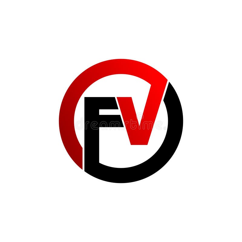 Letter FV Monogram Logo Icon Design Vector. Stock Vector - Illustration ...