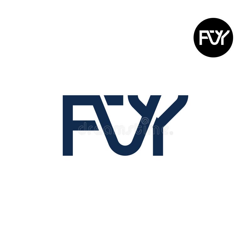 Letter FVY Monogram Logo Design Stock Vector - Illustration of brand ...