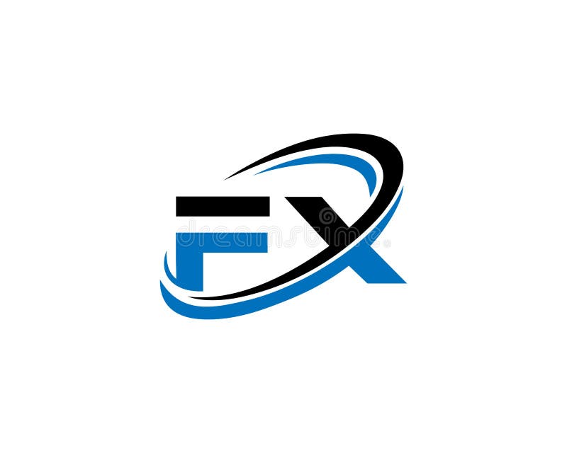 Letter FX Logo stock vector. Illustration of typography - 227511563