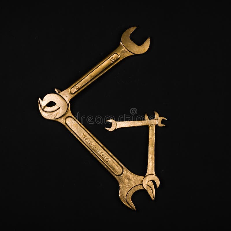 Letter K. Alphabet Made of Repair Tools Stock Photo - Image of ...