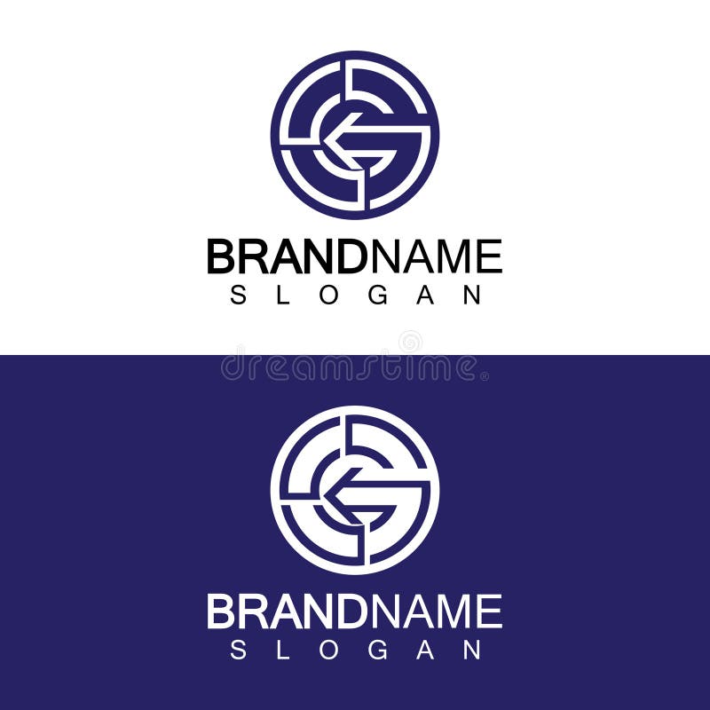 Letter G Arrow Logo Vector Template Stock Vector - Illustration of ...