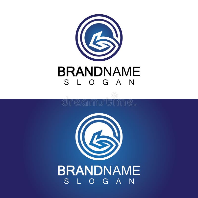 Letter G Arrow Logo Vector Template Stock Vector - Illustration of ...