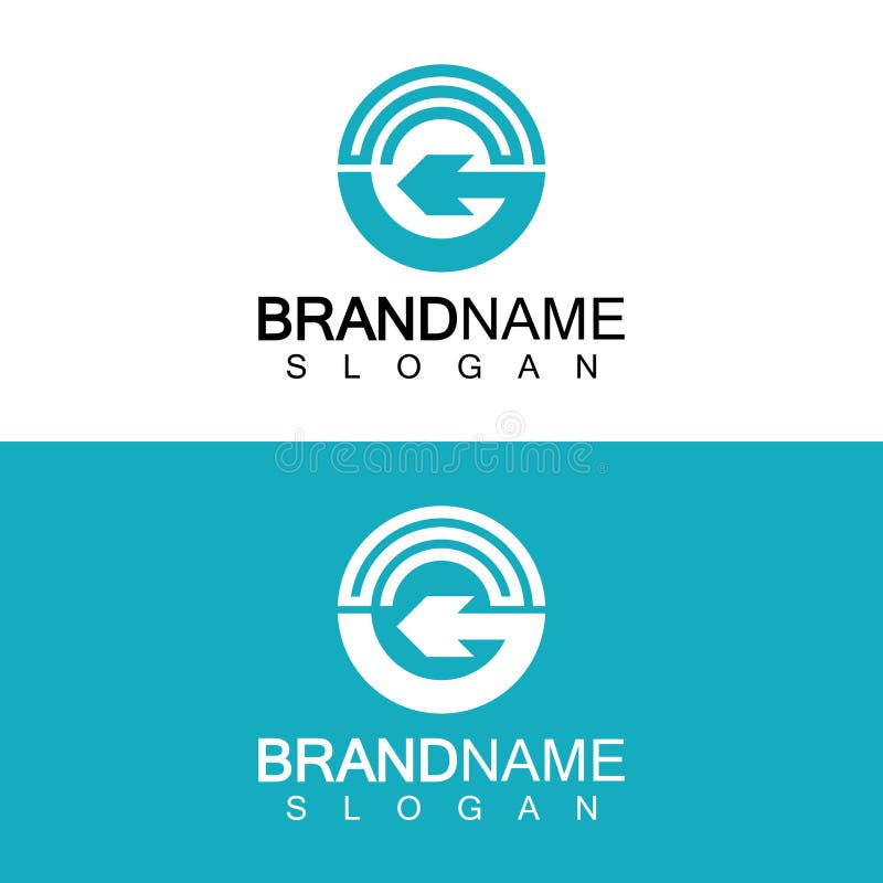 Letter G Arrow Logo Vector Template Stock Vector - Illustration of ...