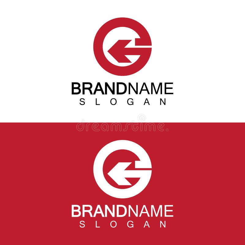 Letter G Arrow Logo Vector Template Stock Vector - Illustration of ...