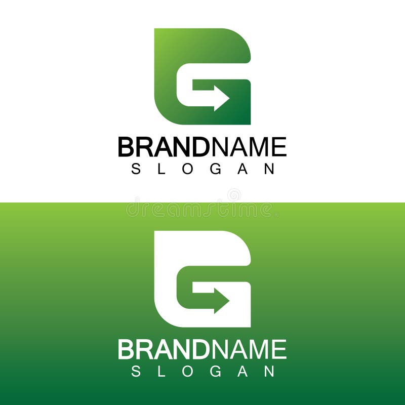 Letter G Arrow Logo Vector Template Stock Vector - Illustration of ...