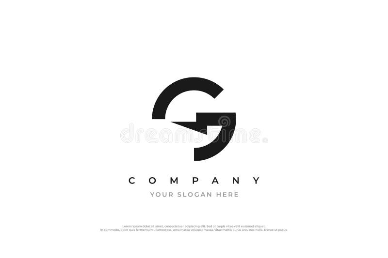 Letter G Bolt Logo Design stock vector. Illustration of symbol - 286963653