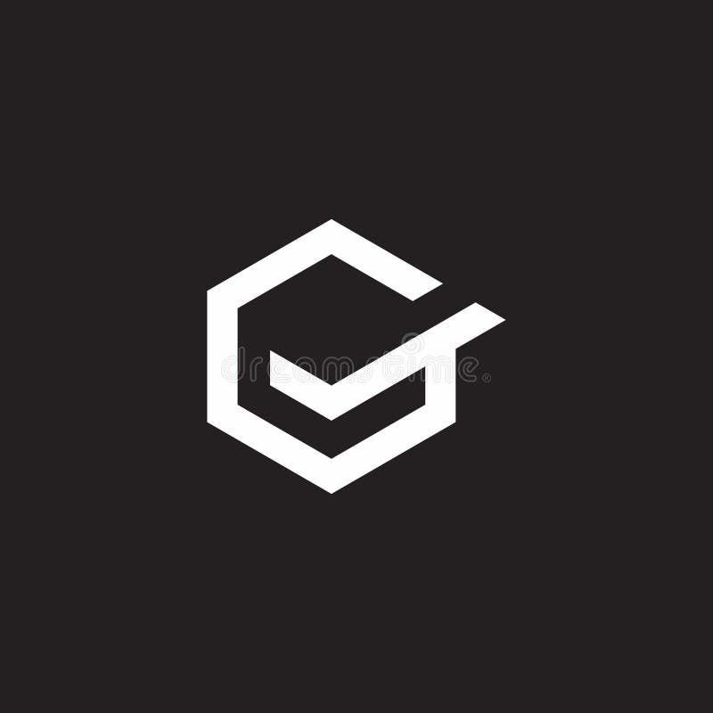 Letter G Check Mark Hexagonal Box Simple Logo Vector Stock Vector ...