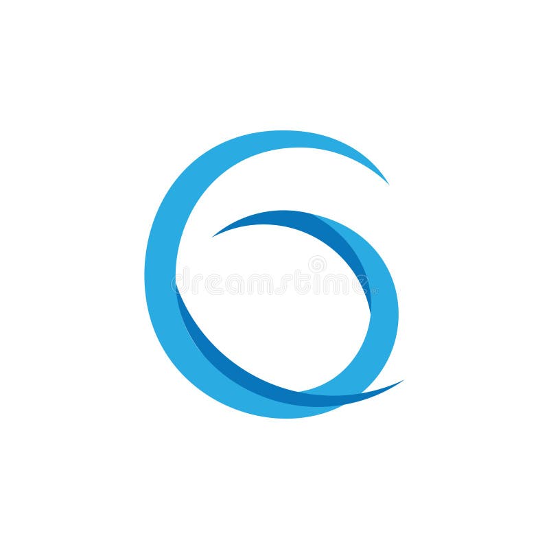 Letter G Circle Rotation Simple Wave Shape Logo Vector Stock Vector ...