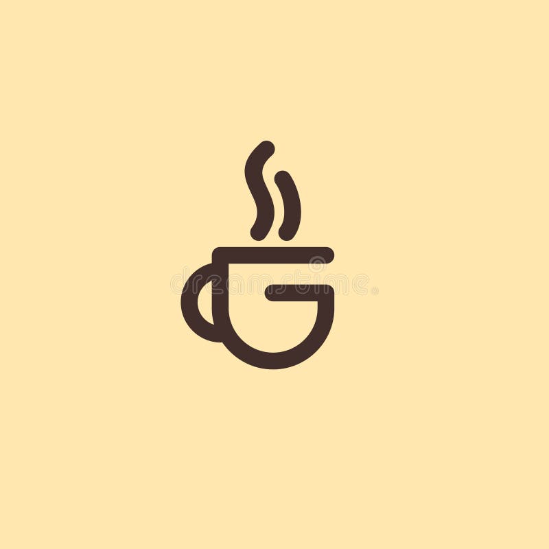 Cup of coffee logo stock vector. Illustration of aroma - 18195325