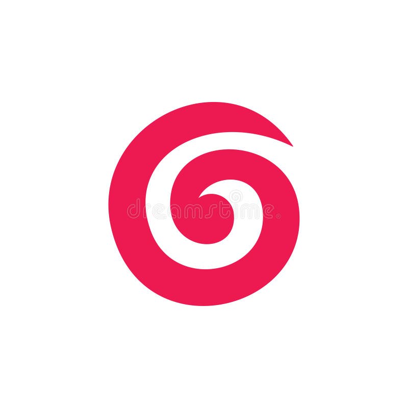 Letter G Curly Design Logo Vector Stock Vector - Illustration of food ...