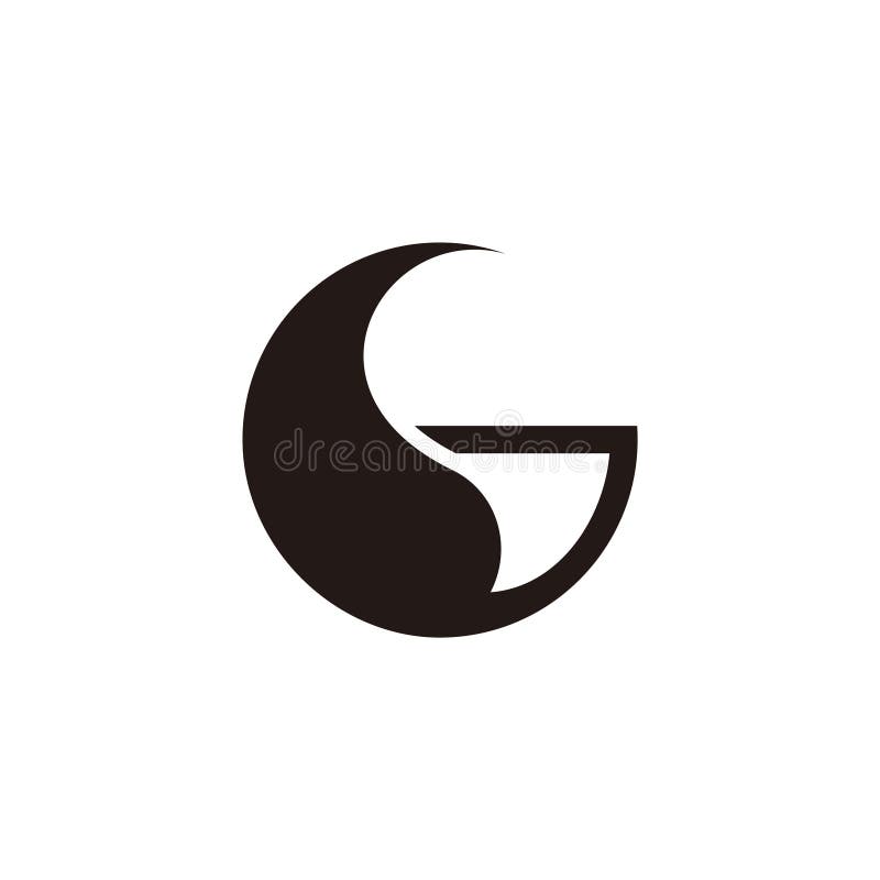 Letter G Curves Silhouette Geometric Logo Vector Stock Vector ...
