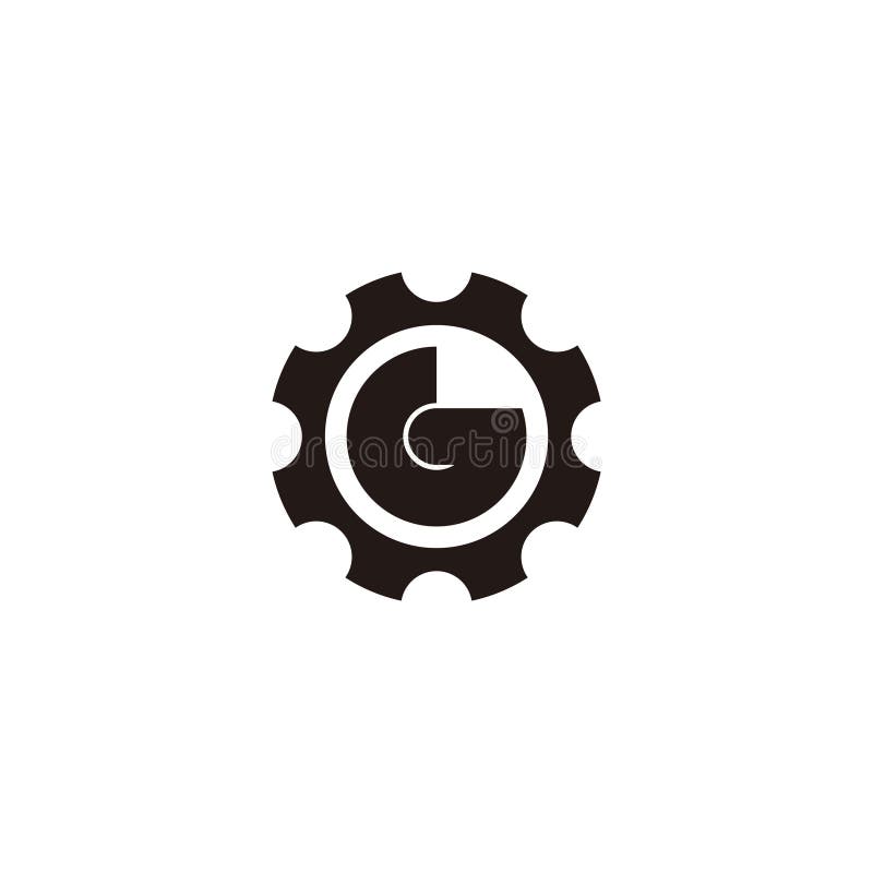 Letter G Cute Gear Cog Symbol Logo Vector Stock Vector - Illustration ...
