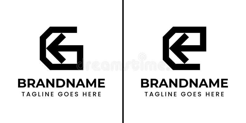 Letter G and E Arrow Direction Logo, Symbolizing Progress, Innovation ...