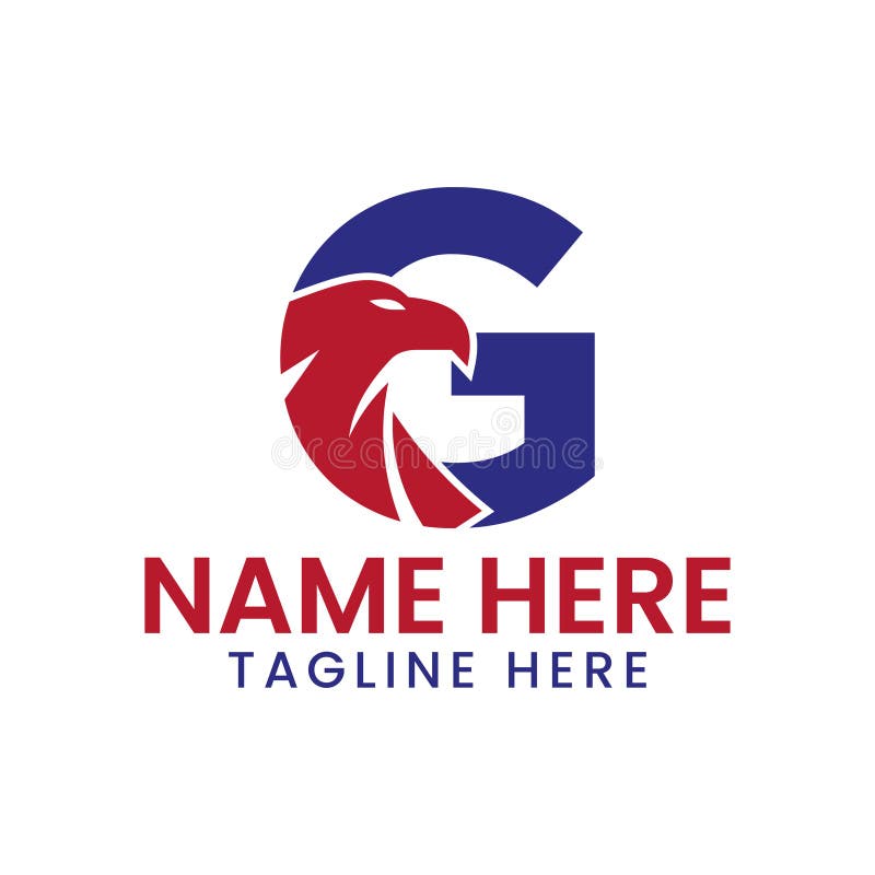 Letter G Eagle Logo Design Vector Template Stock Vector - Illustration ...