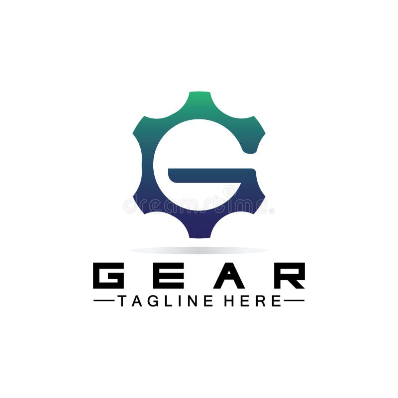 Letter G Gear Engineer Logo Design Template Stock Vector - Illustration ...