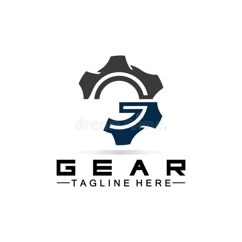 Letter G Gear Engineer Logo Design Template Stock Vector - Illustration ...
