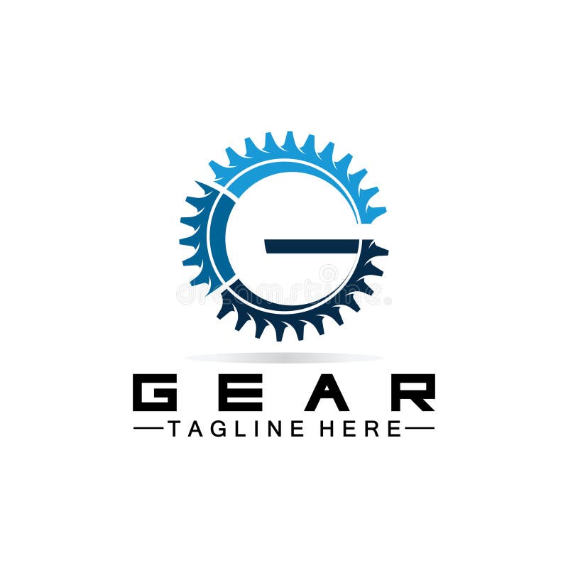 Letter G Gear Engineer Logo Design Template Stock Vector - Illustration ...