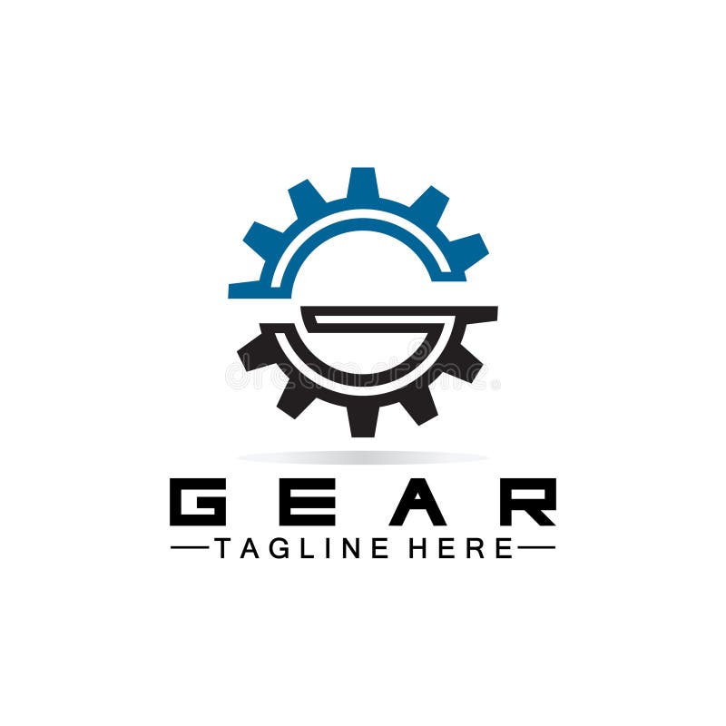 Letter G Gear Engineer Logo Design Template Stock Vector - Illustration ...