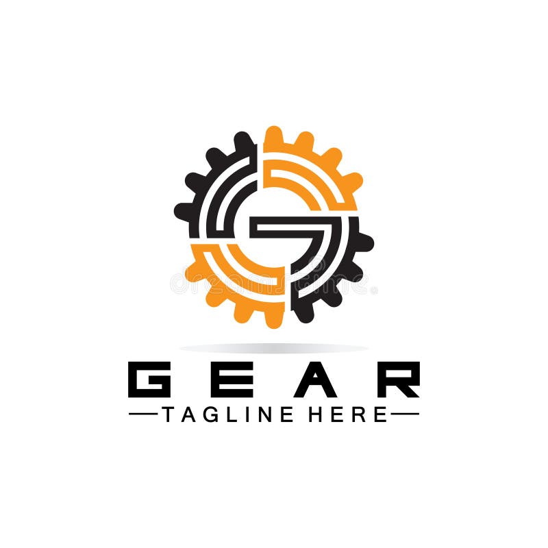 Letter G Gear Engineer Logo Design Template Stock Vector - Illustration ...