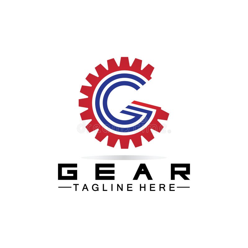 Letter G Gear Engineer Logo Design Template Stock Vector - Illustration ...